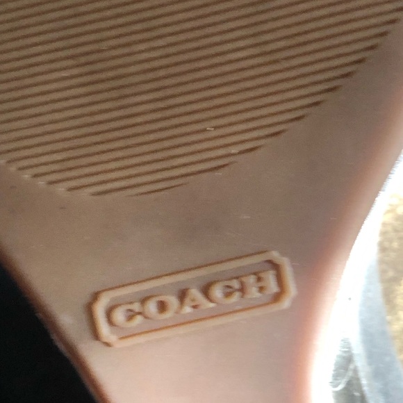 Coach | Shoes | Coach Slingback Wedge Heel Size A898 Abrianna Wave ...